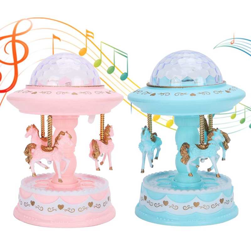 Romantic Music Box Colorful Light Music Box for Ki... – Grandado