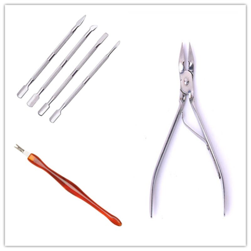 6Pcs/Pack Stainless Steel Nail Art Cuticle Spoon P... – Grandado