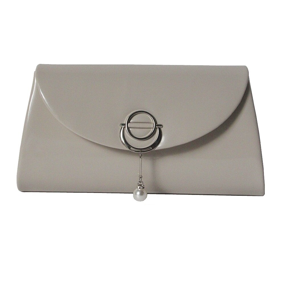 Brand Wallet Women Solid Luxury Grey PU Leather Ev... – Grandado