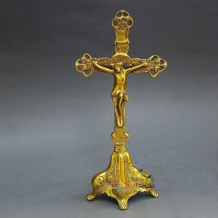 Pure copper Jesus cross ornaments, pendants, Chris... – Grandado