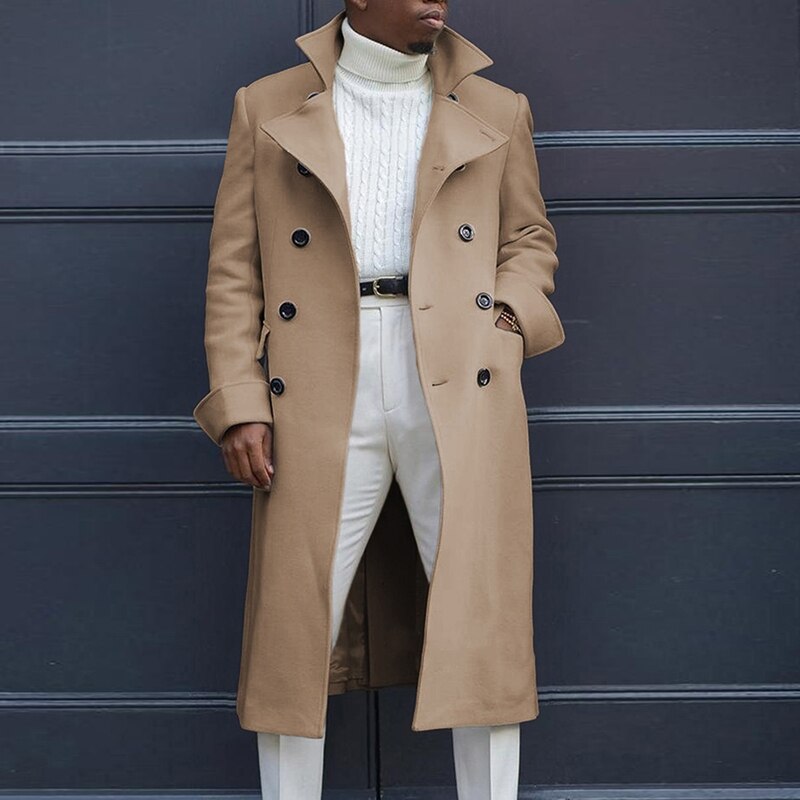 Men Straight Jacket Long Sleeve Lapel Button White... – Grandado