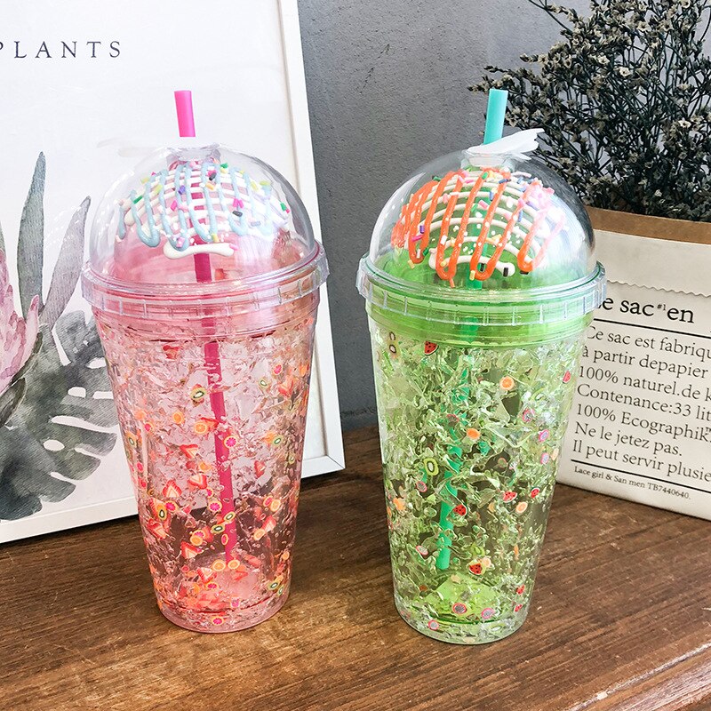 Summer Fruit Ice Cup Double Layer Refrigeration Ne... – Grandado