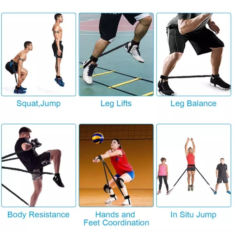 100 LBS Boxing Resistance Bands Set for MMA Kickbo... – Vicedeal