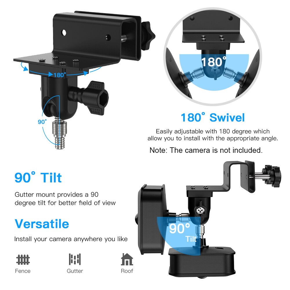 Gutter Mount Bracket Protective Adjustable Mount w... – Grandado