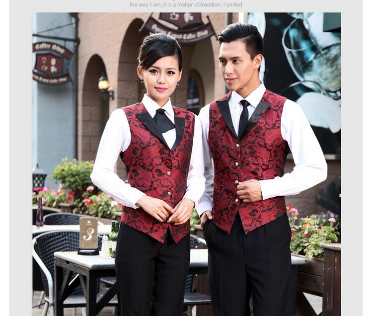 Coffe& Hotels reception Man Waitress uniform Hotel... – Vicedeal