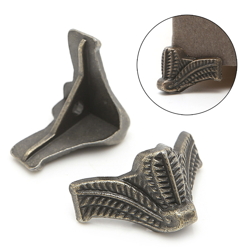 4x Antique Brass Vintage Bronze Jewelry Chest Box ... – Vicedeal