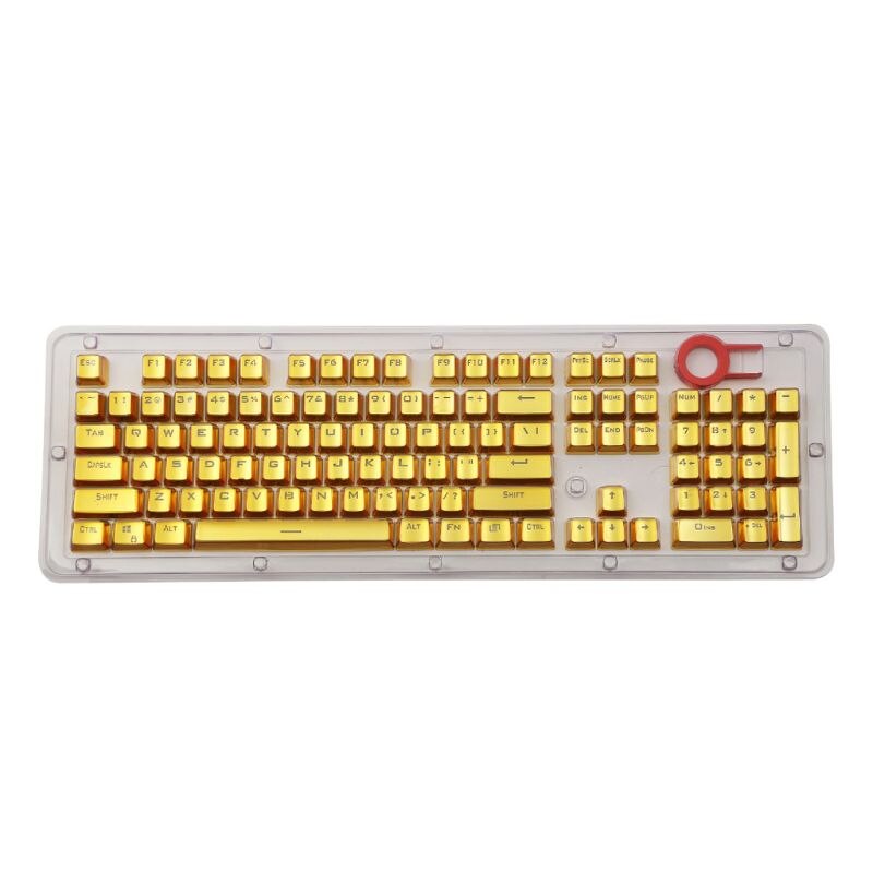 104 Keys PBT Metal Coating Painted Backlit Shot Ke... – Vicedeal