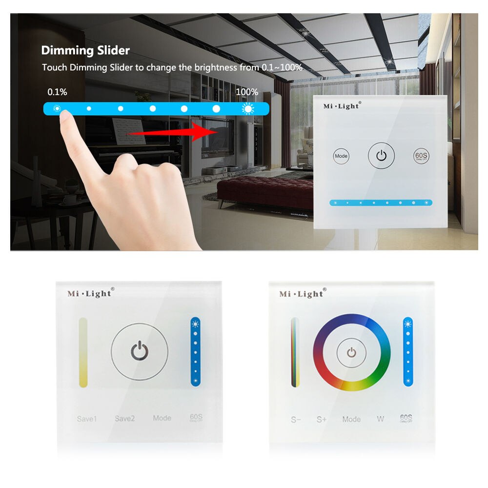 Milight inteligente Panel Led controlador de tempe... – Grandado
