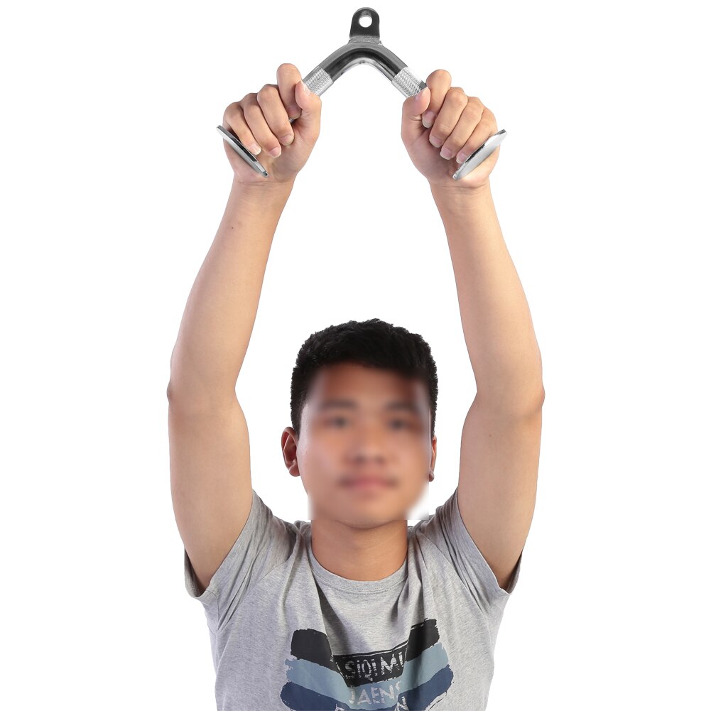 Slidstærkt rustfrit stål tricep v-formet barhåndta... – Grandado