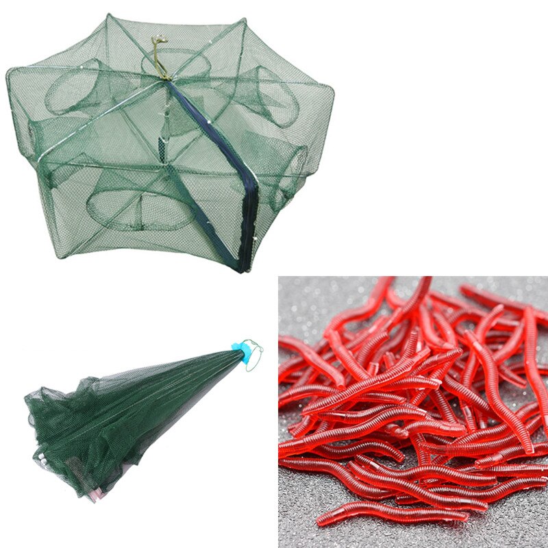 1pc 80cm Automatic Foldable 6 Holes Fishing Net Tr... – Grandado