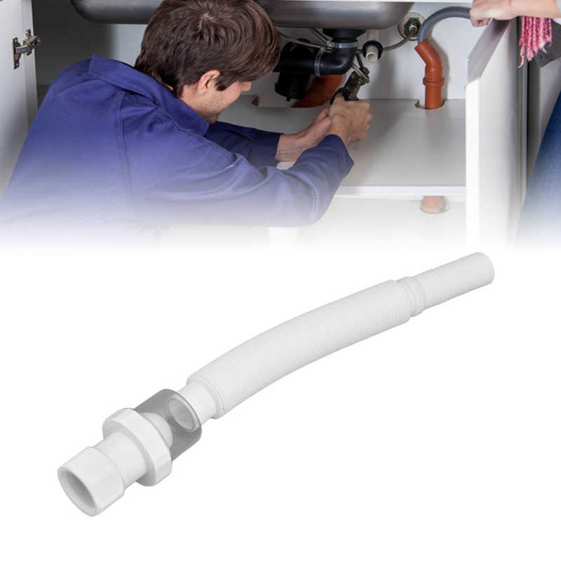 Sink Drain Pijp Wasserij Afvoer Buis Wit Wastafel ... – Vicedeal