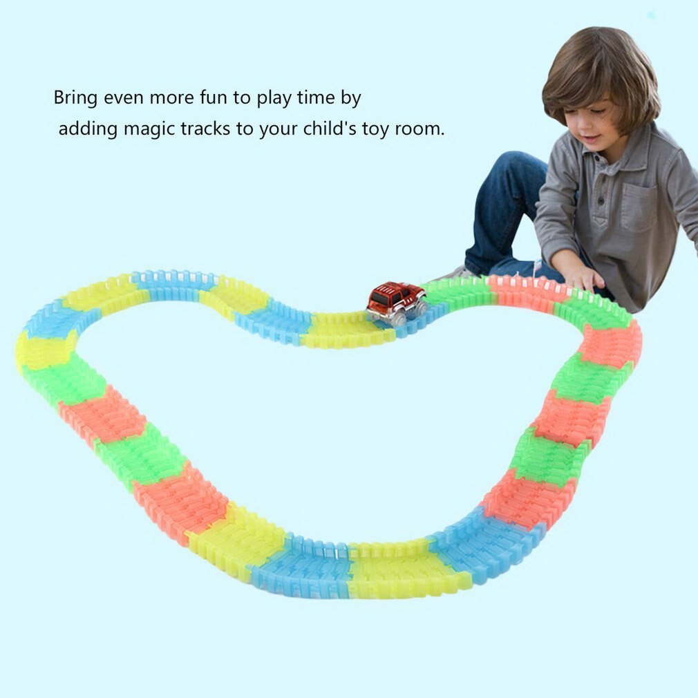 165 Pieces Of Tracks Glow In The Dark Led Light Up... – Vicedeal
