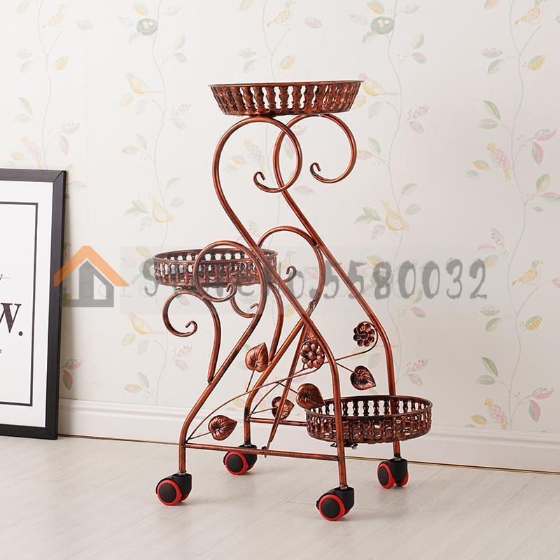 Multi-layer Pulley Iron Art Movable Flower Rack Eu... – Vicedeal