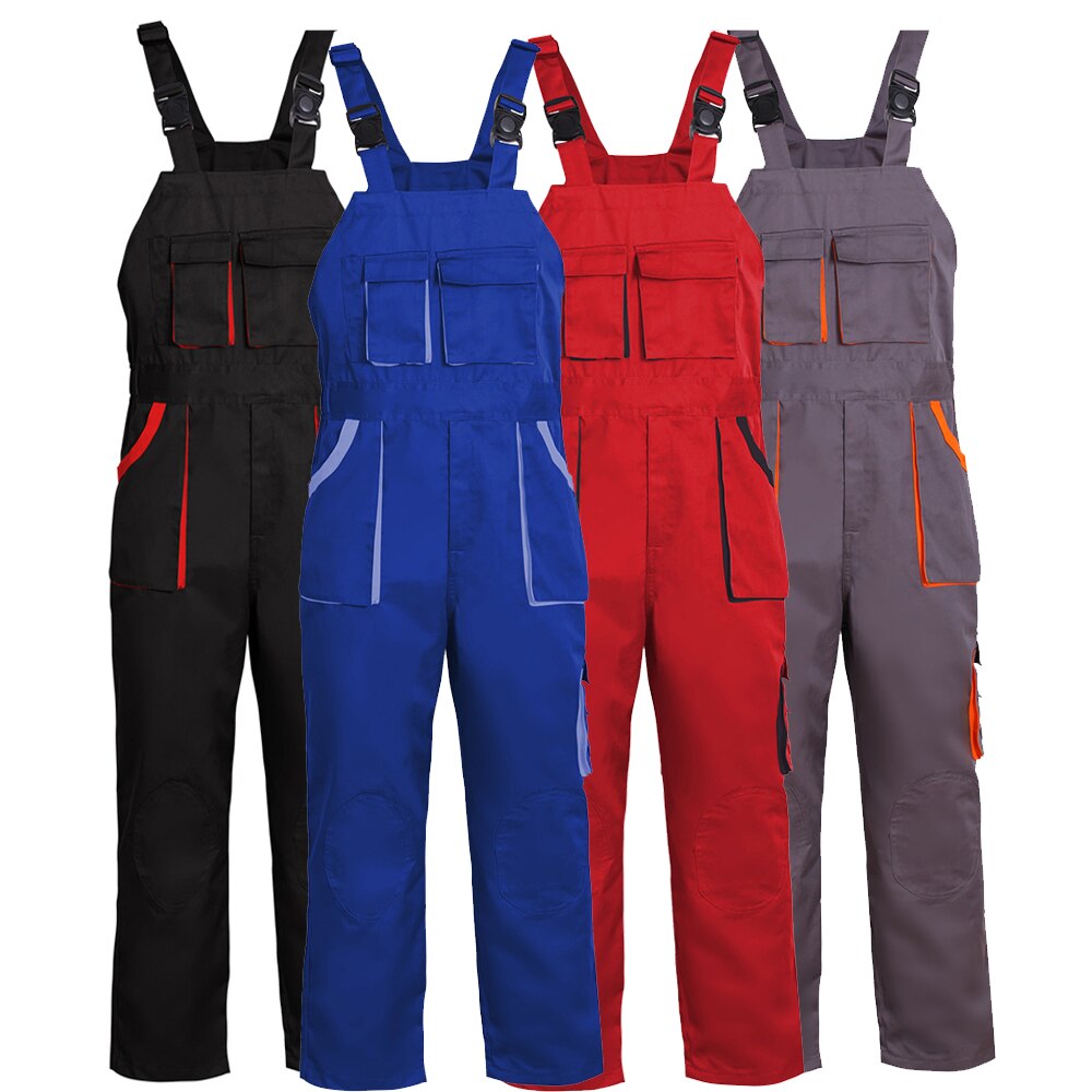 Men’s Work Bib and Brace Overall with Pockets Carp... – Vicedeal