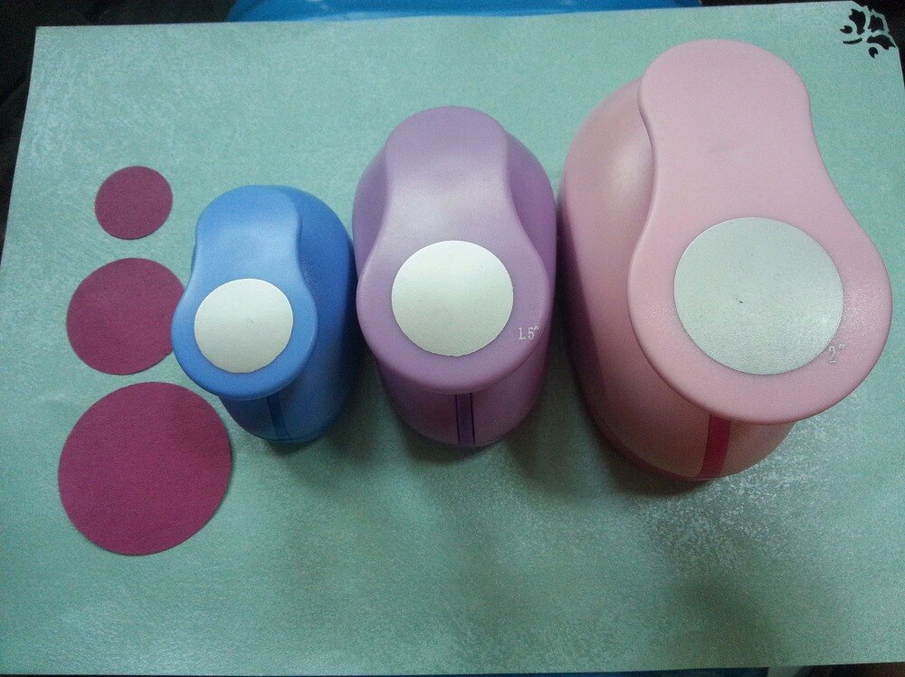 3pcs(5.0cm,3.8cm,2.5cm) circle shape craft punch s... – Vicedeal