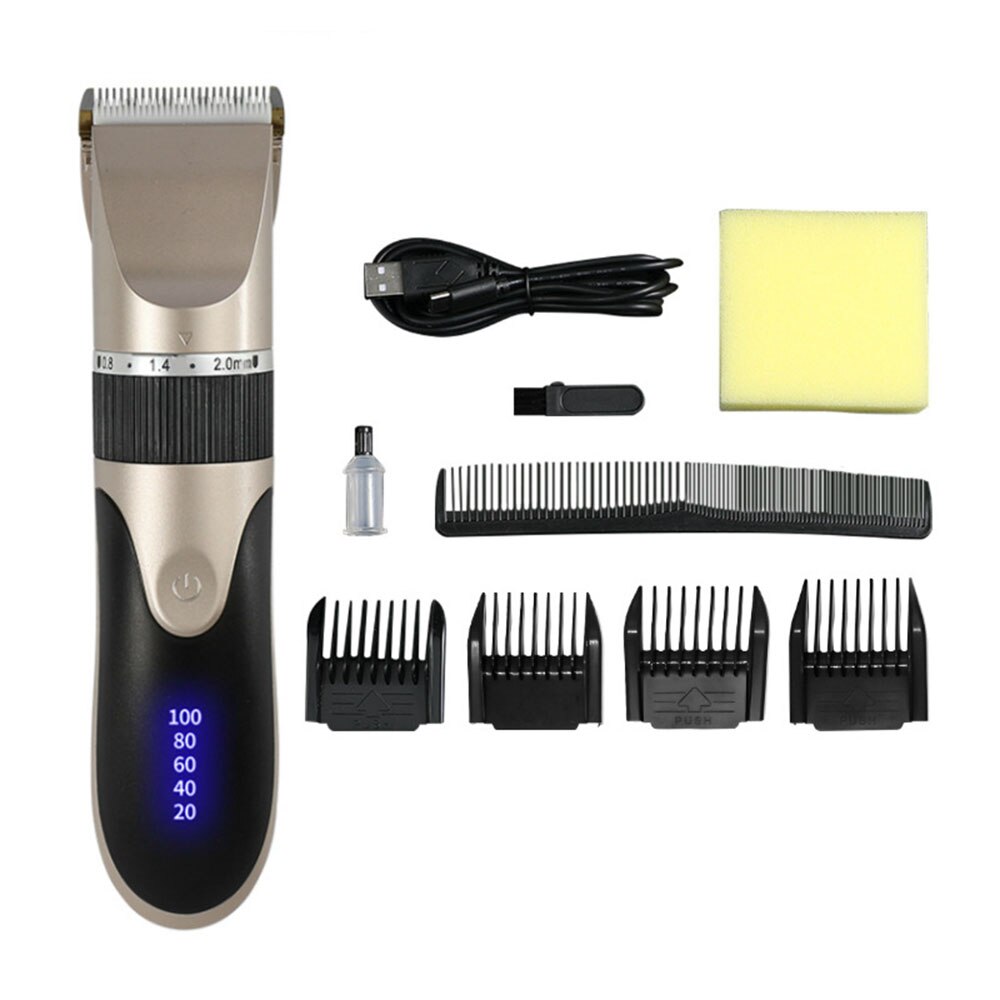 USB Rechargeable Ceramic Cutter Clipper Hair Mower... – Vicedeal