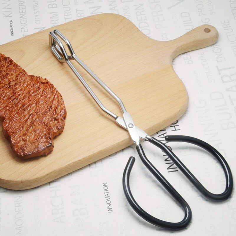 1Pcs Stainless Steel Barbecue Tongs Scissors Type ... – Grandado