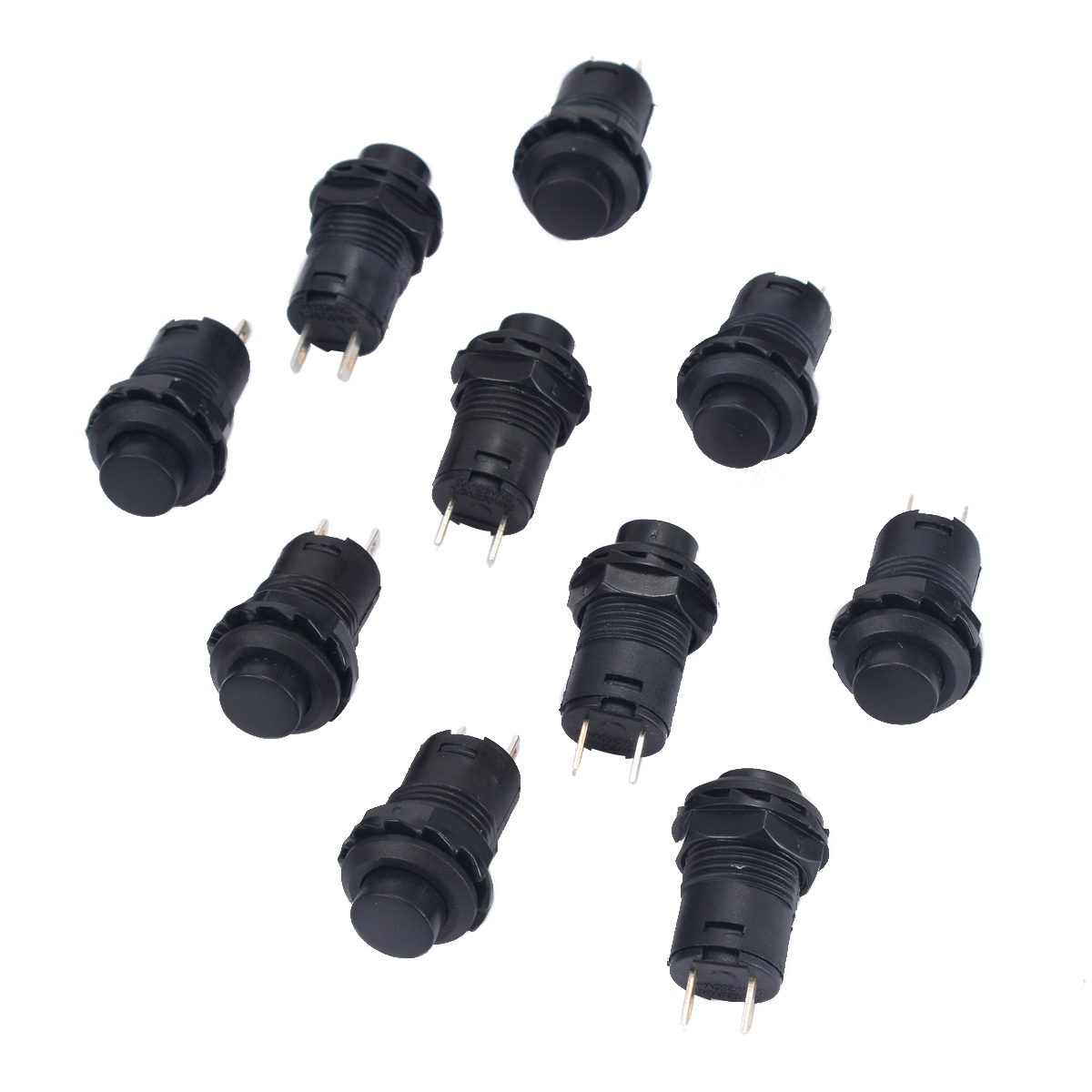 10PCS Mini OFF/ON Push Button Schalter 12mm 12V 1,... – Vicedeal