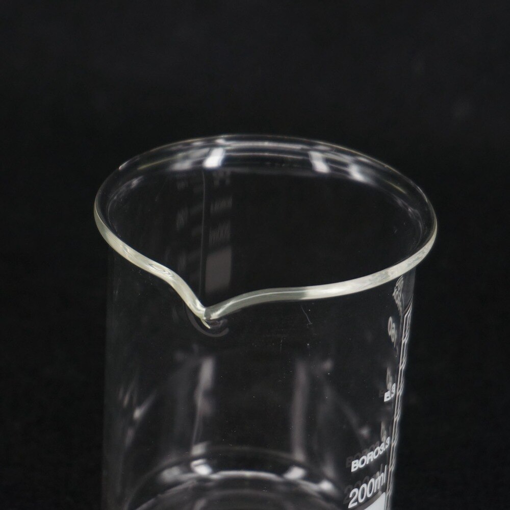 200ML Low Form Beaker Chemistry Lab G3.3 Borosilic... – Grandado