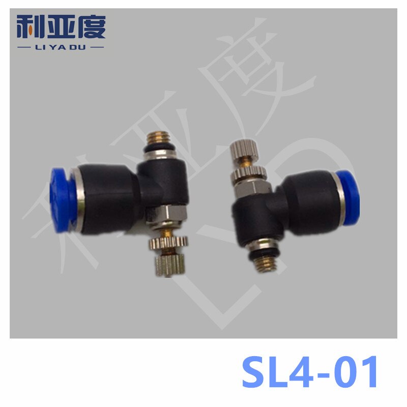 10PCS/LOT SL4-01 Pneumatic quick L type throttle v... – Grandado