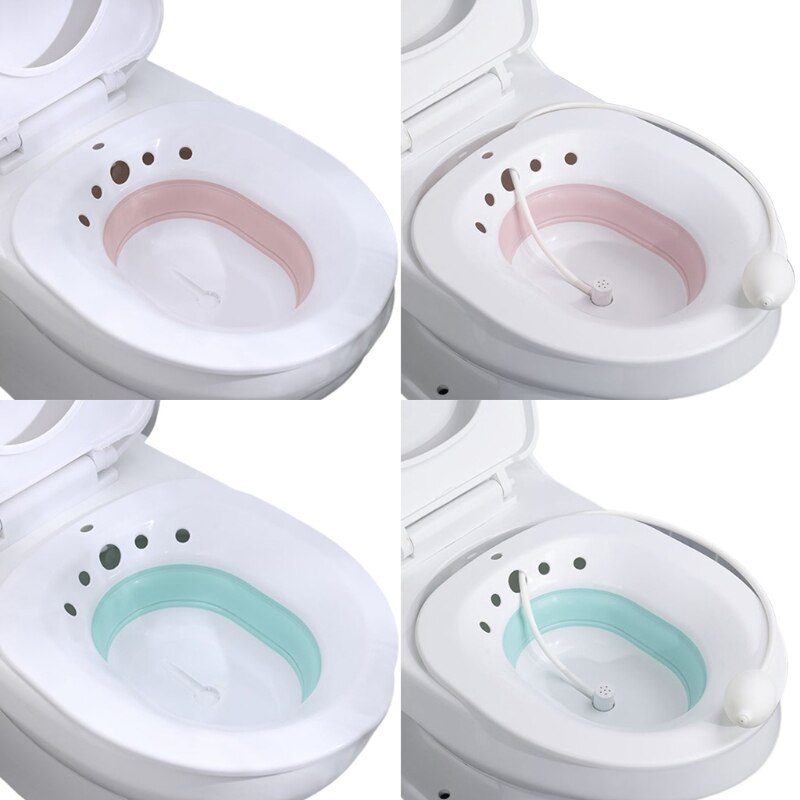 Folding Toilet Sitz Bath Bidet Flusher Wash Basin ... – Vicedeal