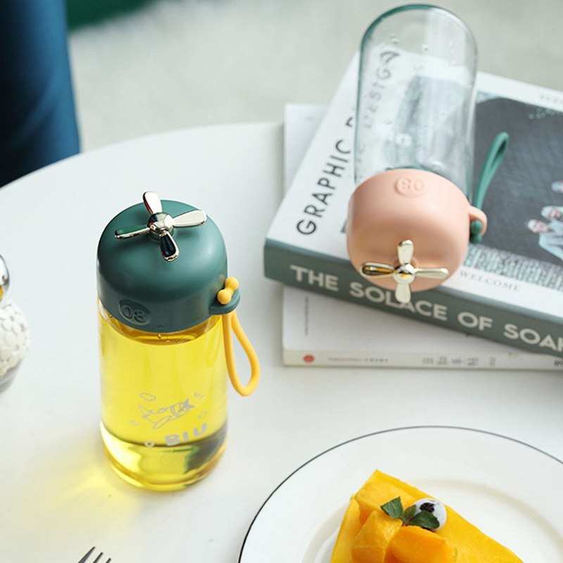 Transparent Glass Water Sippy Cup Outdoor Cold Jui... – Grandado