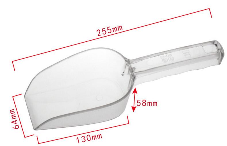Multi Size Plastic Ice Scoop Square Angle Ice Cube... – Grandado