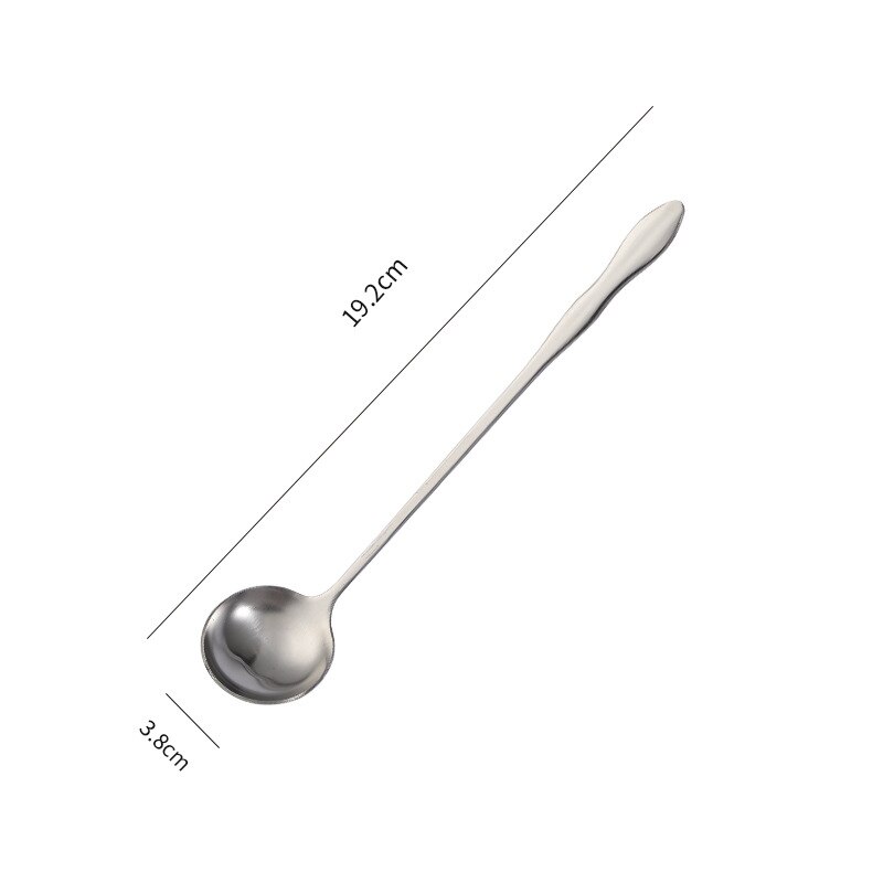Long Handle Stainless Steel Stirring Spoon Silver ... – Grandado