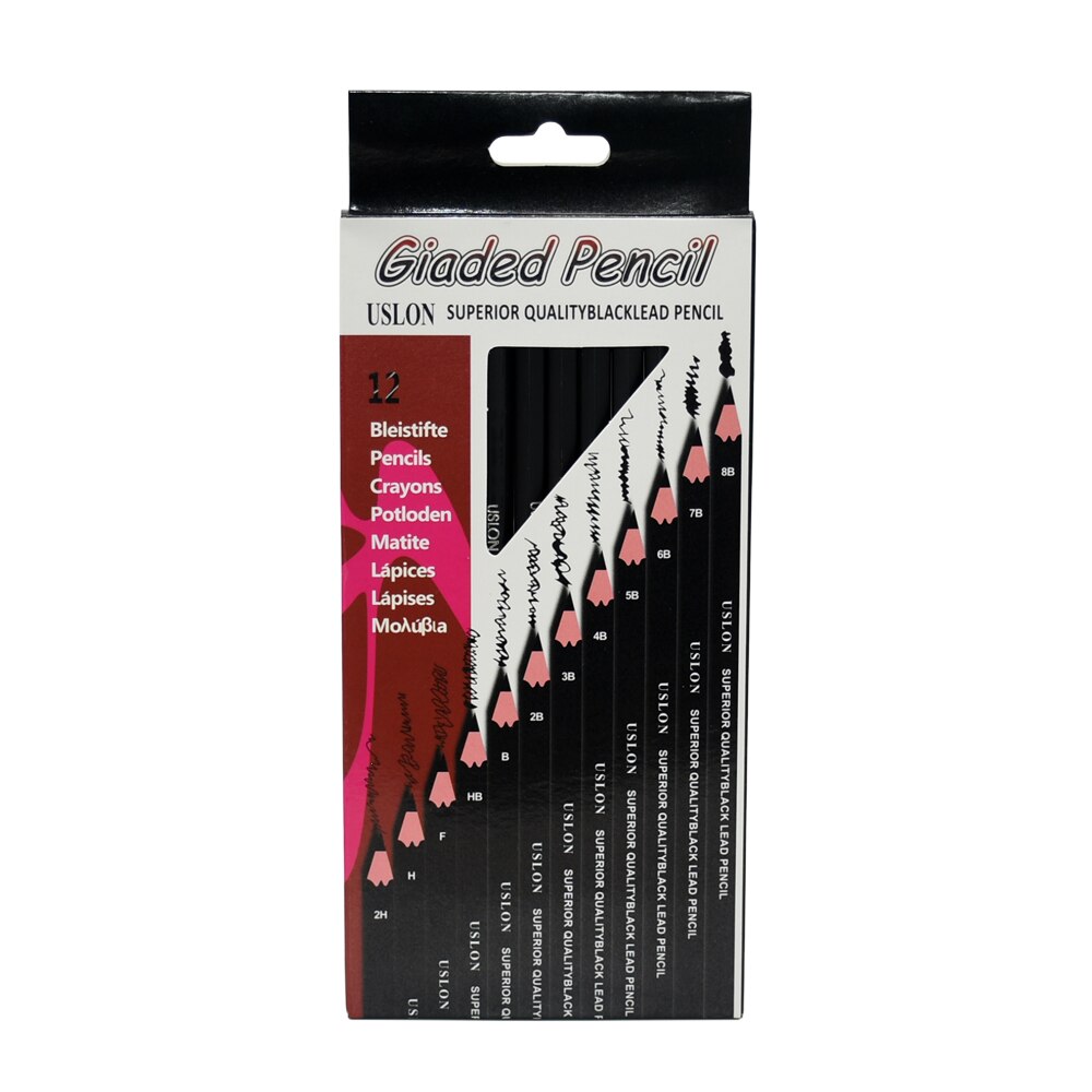 12 Stks/set Professionele Schets Tekening Potlood ... – Grandado