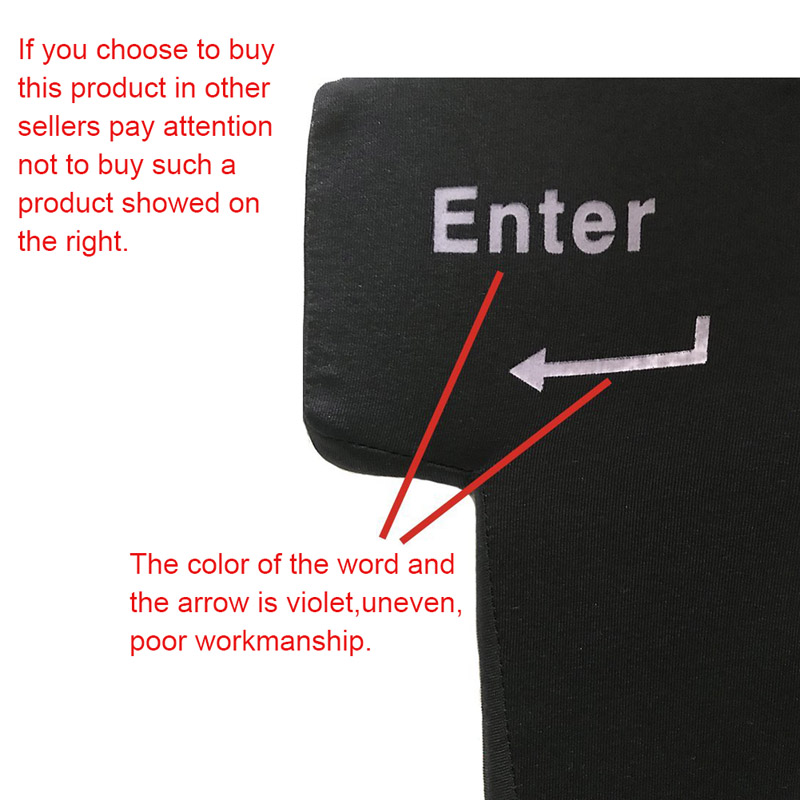 Black Super Big USB Enter Key with Soft Sponge Off... – Grandado