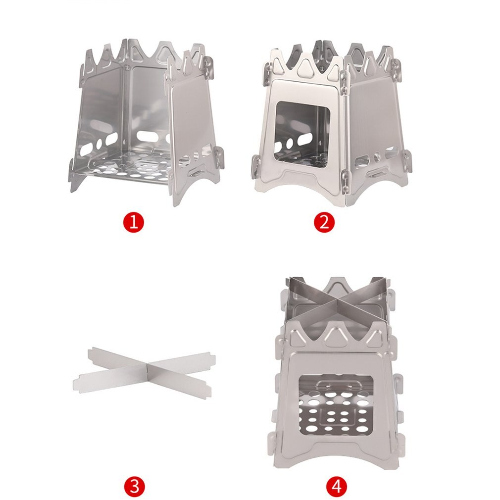 Portable Outdoor Firewood Stove Card Oven 304 Stai... – Grandado