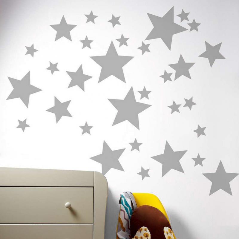 55pcs/set Star Pattern Wall Sticker PVC Self Adhes... – Vicedeal