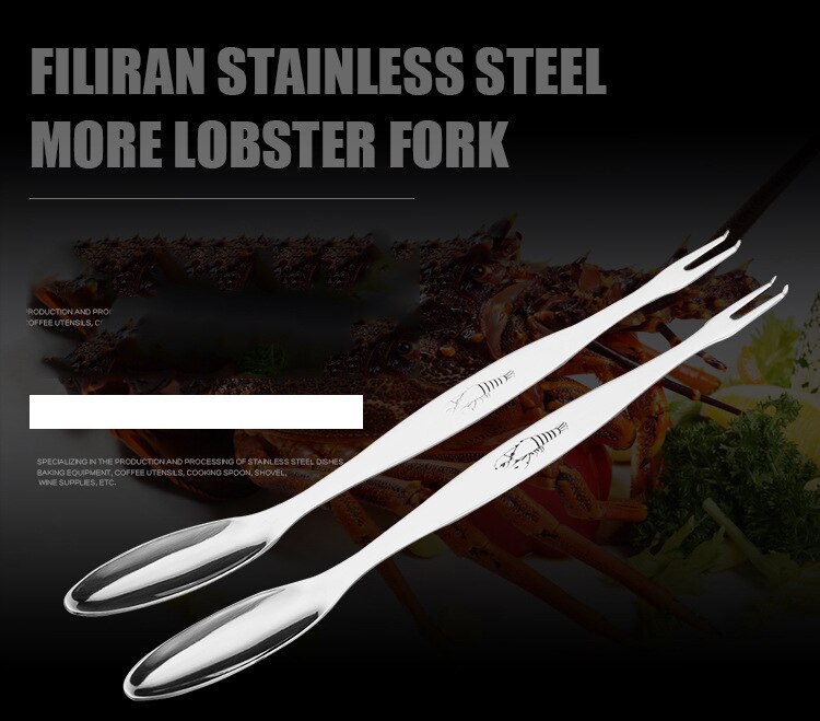 Stainless steel lobster fork Western crab seafood ... – Grandado