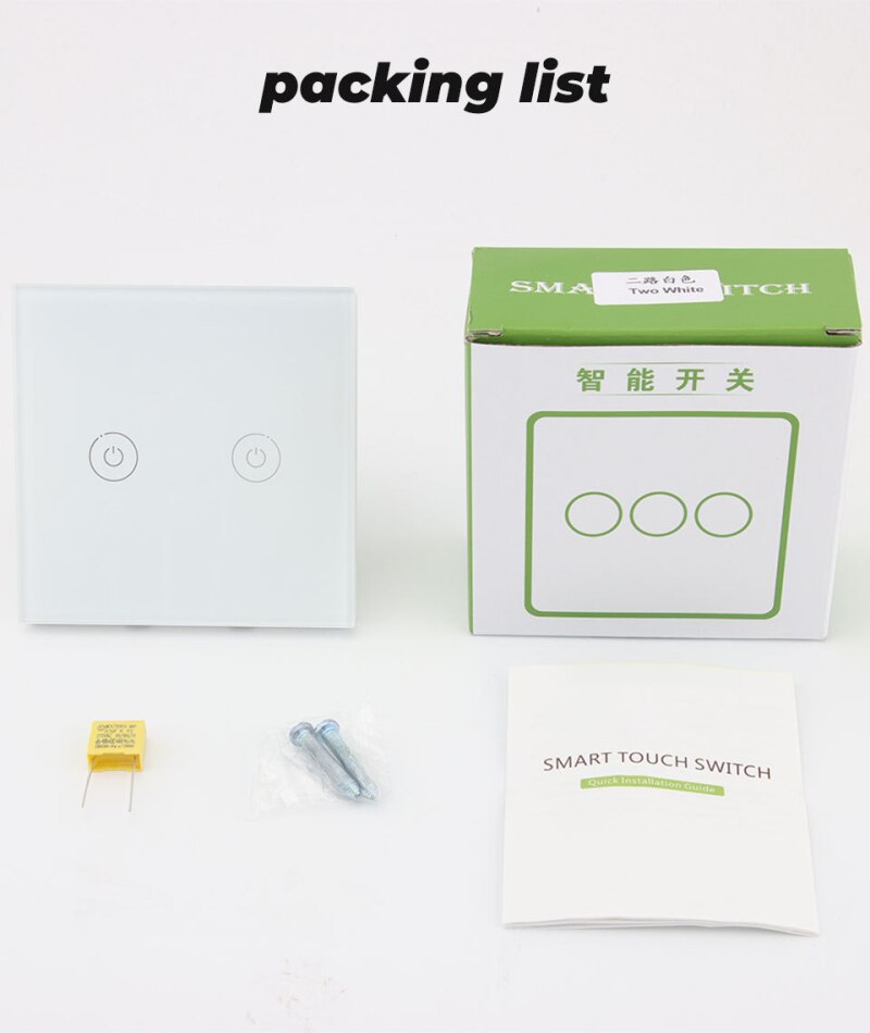 No Neutral Wire Touch Toughened Glass Eu Standard ... – Vicedeal