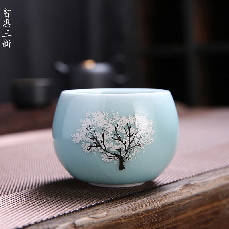 Kiln Change Sand Gold Glaze Tea Cup Individual Cup... – Grandado