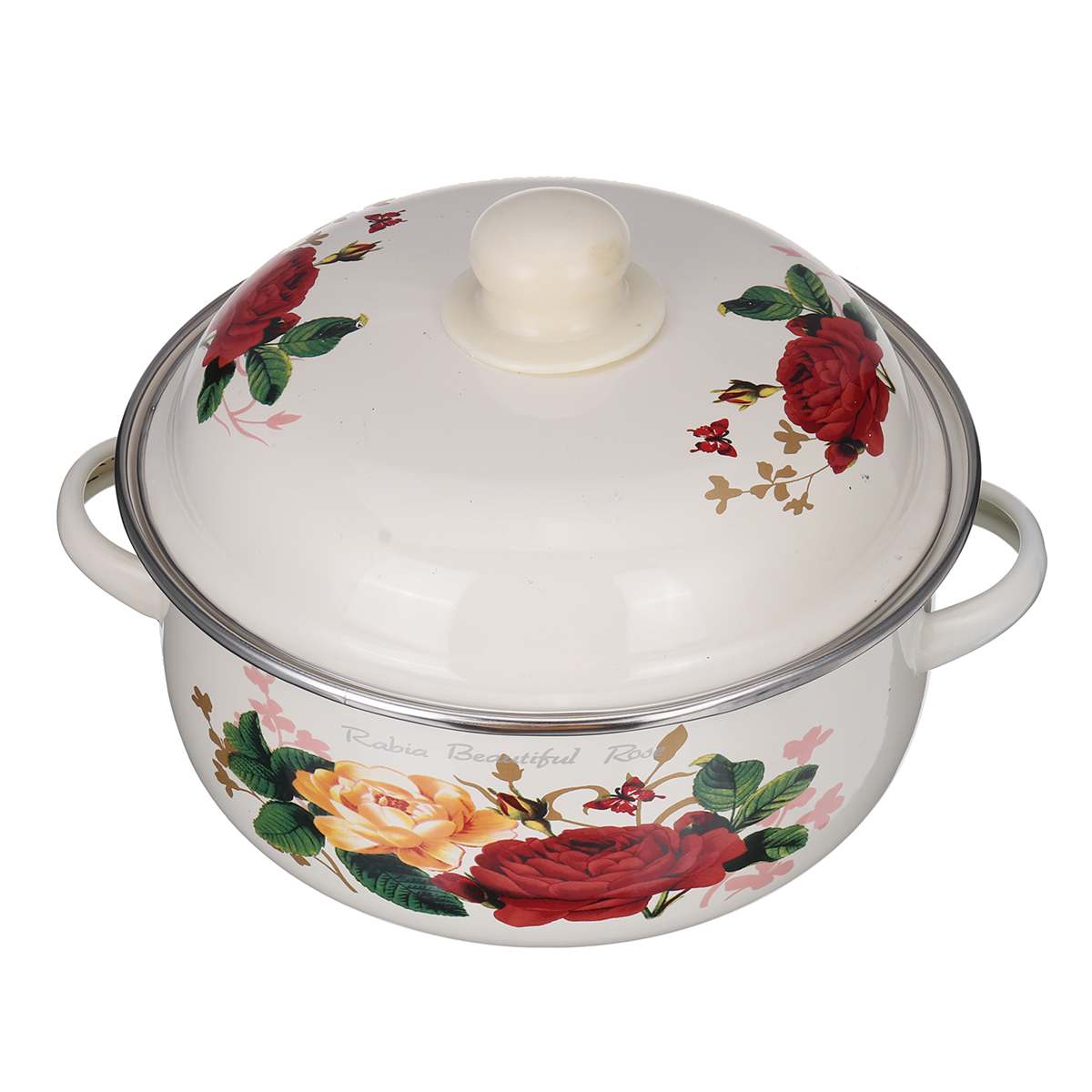 3Pcs/Set Enamel Pot Binaural Soup Pot Enamel Stew ... – Vicedeal