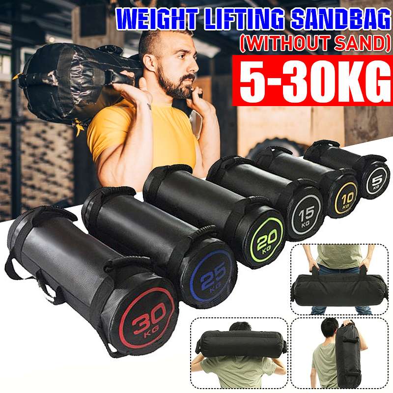 Power Bag Boxing MMA Equipment Weight Lifting Sand... – Grandado
