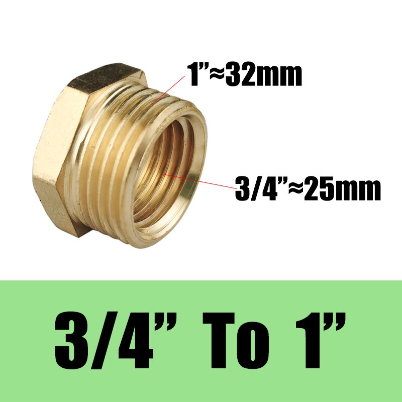 M5 1/8 "1/4" 3/8 "1/2" 3/4 "1" Messing Adapter Fit... – Vicedeal