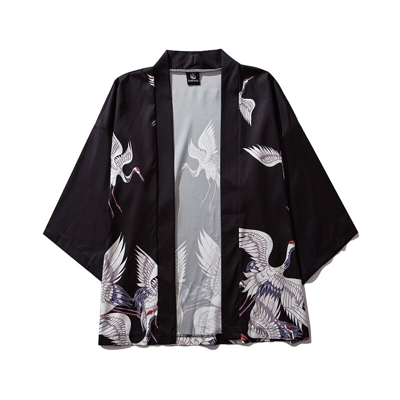 Harajuku Kimono Jacket Japanese Hip Hop Men Street... – Grandado