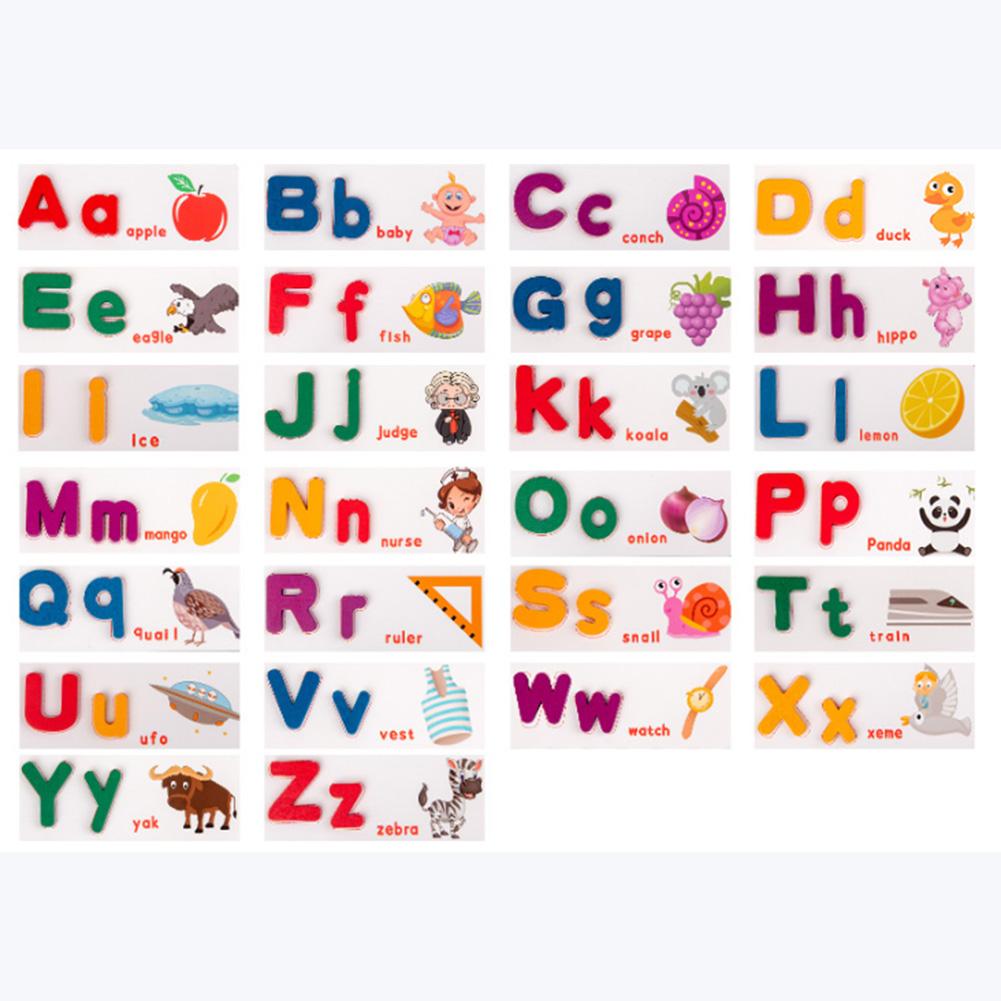 26 English Letters Alphabet Spelling Cards Practic... – Grandado