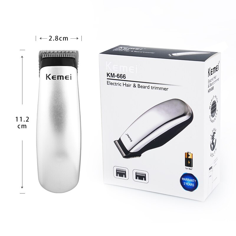 KM-666 Mini Rechargeable Hair Clipper Cordless Bat... – Vicedeal