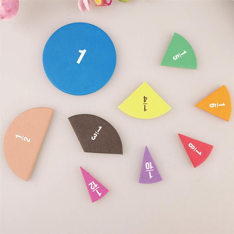 102pcs Magnetic Rainbow Circular Fractions Tiles M... – Vicedeal