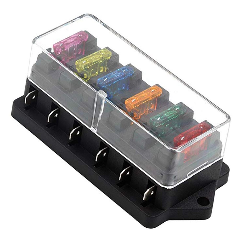 Car Van Ship Ocean 6 Way Chip Fuse Block Bracket W... – Vicedeal