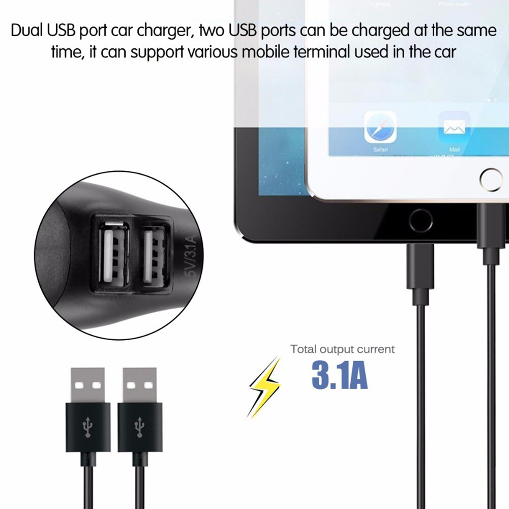 2-port USB Car Air Purifier Freshener Ionizer Smar... – Grandado