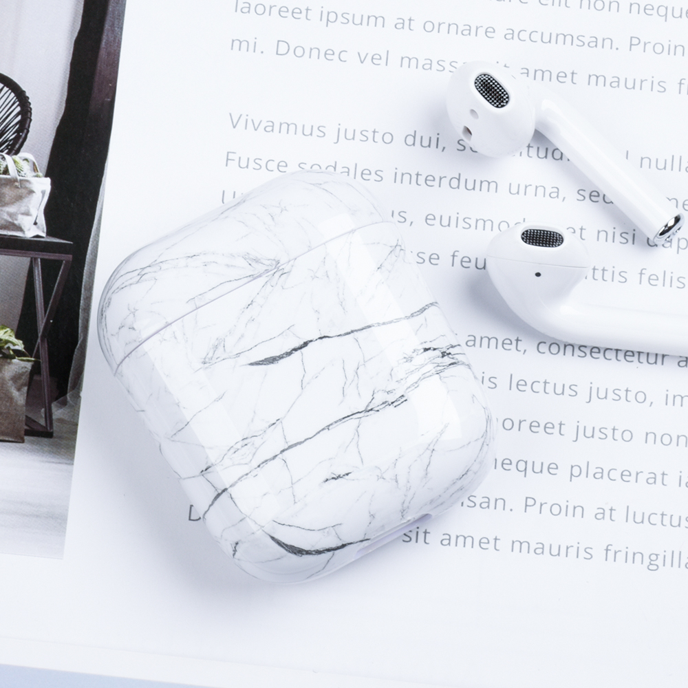 Fundas For Apple AirPods 2 Earphone Marble Pattern... – Vicedeal