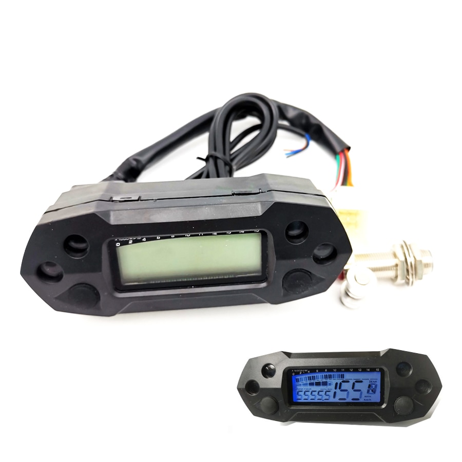 Universal motorcycle speedometer digital odemeter ... – Grandado