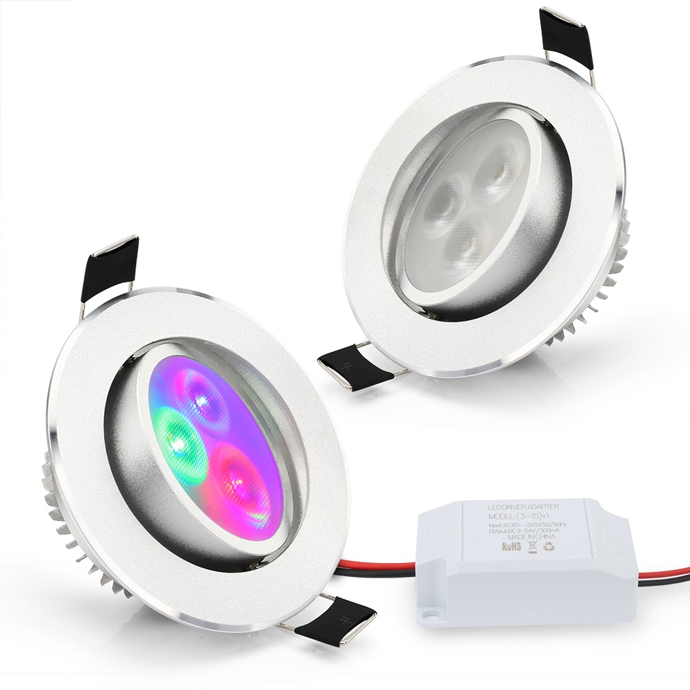8 stks/partij 5W Verzonken Downlight RGB LED Plafo... – Vicedeal