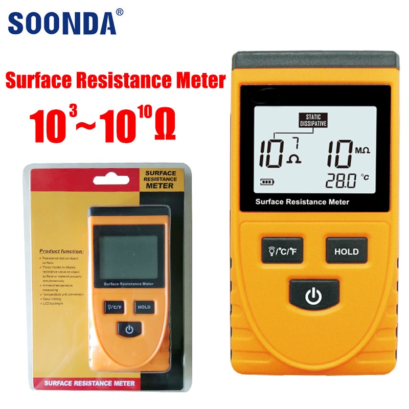 Medidor Digital de resistencia de superficie, prob... – Grandado
