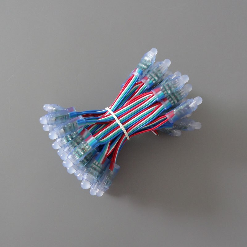 5v 12mm rgb led-lys, led-modullys, julelysbokssymb... – Grandado