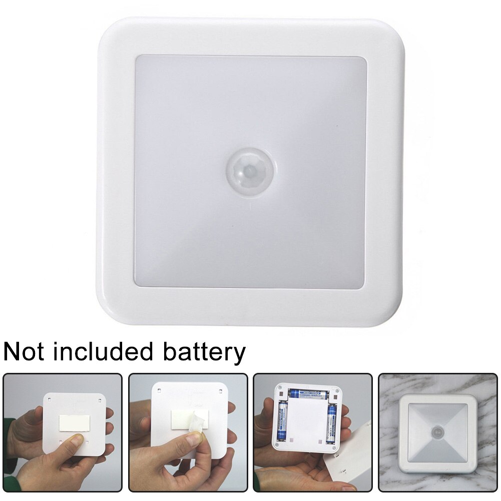 Cabinet Battery Powered Night Light Auto On Off Sq... – Grandado